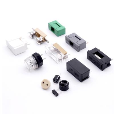 China Glass Ceramic Tube 20mm Pcb Fuse Holder Box Fuse Clip ROHS International Approval for sale