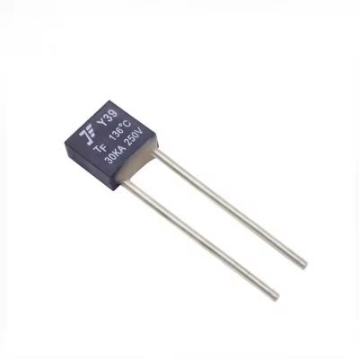 China 300V 250V 10A 20A 30A 40A 50A Radial Lead Square Resin Thermal Cutoff Fuse Electronic Component for sale