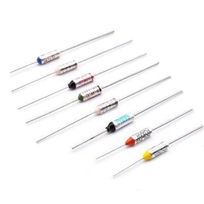 China 1A 2A 3A 5A 10A 15A 20A 250V Iron Porcelain Thermal Fuse Temperature Fuse Axial Type Radial Thermal Fuse Metal Fusible Link for sale