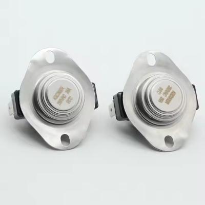 China 50-150C 25A 45A High Ampere Current SPST Snap Action Trip Bimetal Thermostat Thermal Protector KSD302R for sale