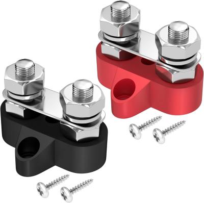 China Bus Bar Terminal Block Power Stud Battery Junction DC 12V 24V M6 M8 Positive Negative for sale