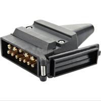 China 12V 12 Pin Flat Plug Caravan Plug Car Camper Trailer Part Male Plug for sale