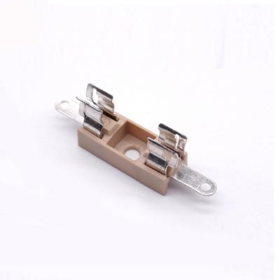 China PTF-10 PCB Mounted 5*20mm Glass Ceramic Fuse Holder Without Cover for sale
