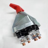 China 12/24/48V M10 Stud 4 Pole Heavy Duty Battery Isolator Disconnector Ground Current Switch for sale