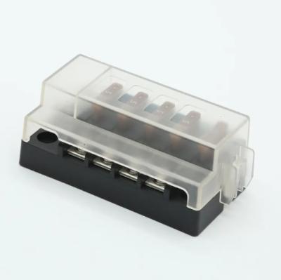 China Single Side 4 Way 4P Circuit Automotive Fuse Block Box Holder for sale