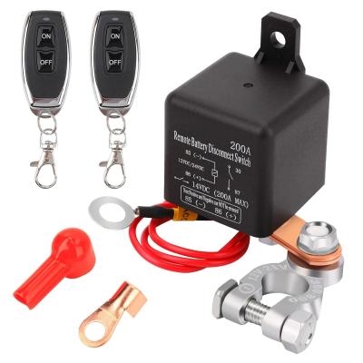 China 200A Remote Battery Disconnect Switch For Car 12V Battery Kill Switch Anti-Theft Prevent Battery Drain Isolator Truck / RV for sale