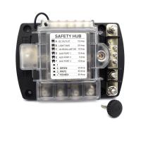 China DC 12V 10 Way Fuse Box ATO Atc Fuse Safetyhub Ignition Protected Fuse Block For Car Boat Marine for sale