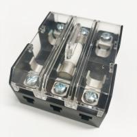 China 3 Pole 10*38mm Panel Mount Fuse Block Holder With Or Without Case Current Rating 32A for sale