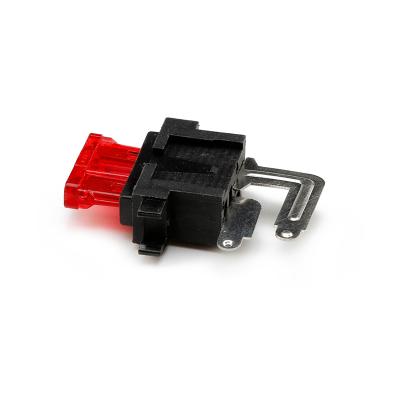 China Nylon Housing Brass Terminal PA66 Material PCB Mount Blade Fuse Holder for Automotive Applications for sale