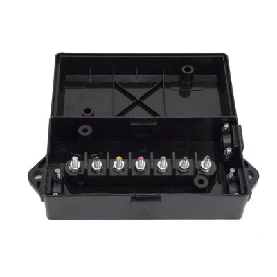 China 7 Pole Junction Box for Trailer Waterproof Electrical Wire Connector 7 Gang Harness Junction Box for Camper RV Caravans for sale