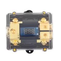 China Car Stereo Audio LED Display Digital Voltage Inline ANL Fuse Holder Block Box 0 2 4 AWG Gauge for sale