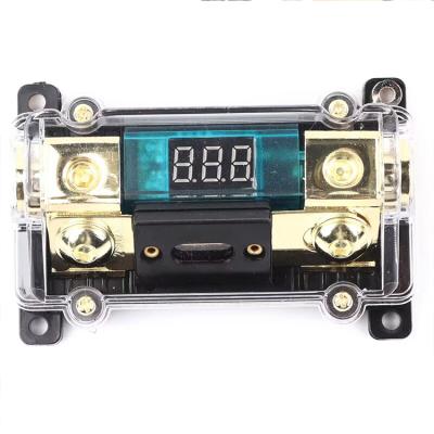 China 1 Way in 1 Way Out 0 2 4 Gauge Car Audio Digital Led Display ANL Fuse Holder Block Box for sale