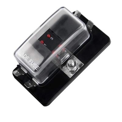 China Circuit 4 Way Marine Fuse Block 63g PBT ATC Fuse Holder With Cover for sale