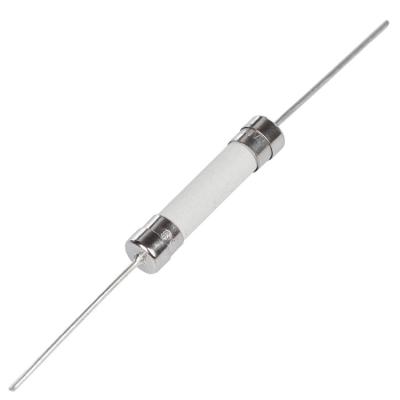 China 3AG 250V Slow Blow Ceramic Tube Fuses Cartridge 6.3x30mm With Pigtails for sale