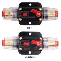 China Switchable Automotive Circuit Breakers IP67 Manual Reset Switch 80A Circuit Breaker for sale