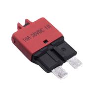 China E39 10Amp DC 28V 10A Plug In Circuit Breaker Manual Reset With Push Button for sale