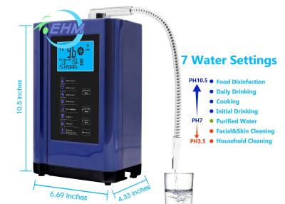 China AC110 60Hz Home Water Ionizer with 3.5-10.5 pH Range and 50W Power for Alkaline Water Production for sale