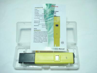 China Digital pH Meter for Ionized Water Testing - 0.0-14.0 pH Range, 0.1 Resolution with 3×1.5V Battery for sale