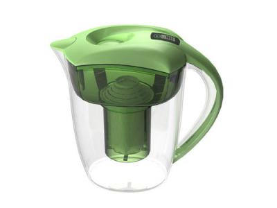 China Green Alkaline Water Pitcher with 7.5-10.0 pH Range | 800L Filter Capacity | 2L Container Size for sale