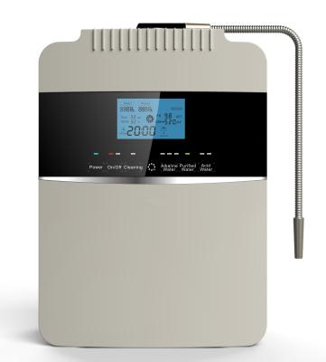 China 8 Plate Alkaline Water Ionizer 110-240V Universal Voltage with 1600cm² Titanium Plates for sale