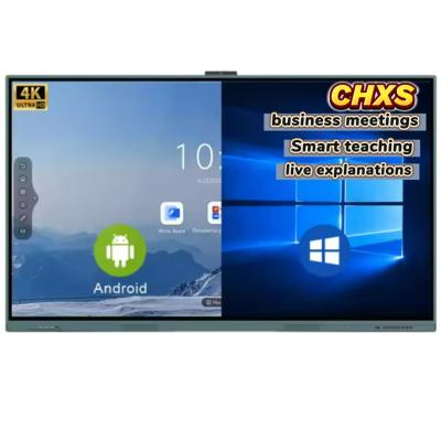 China CH 55 65 75 85 98 110inch 450nits 4K LCD Display Smart Interactive Whiteboard Panel Digital Touch Screen Board for School for sale