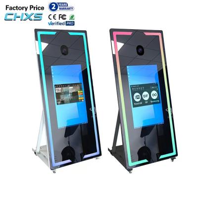 China 2025 Mirror Photo Booth with 21.5 Inch Touch Screen and Built-in Printer for Events for sale