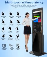 China CH Indoor Floor Stand Touch Screen Smart Mirror Interactive Digital Signage and Displays Advertising Screen for sale