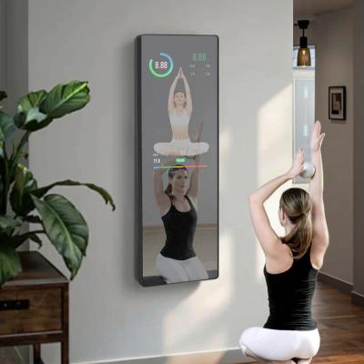 China 43 Inch Android Smart Fitness Mirror Interactive Gym Workout Display 1920x1080 for sale