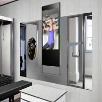 China 21.5 32 43 Inch Wall Mounted Smart Mirror Touch LCD Advertising Screen for Gym for sale