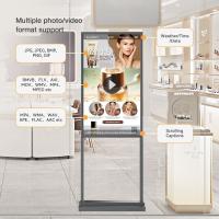 China 2500 Nits Outdoor Floor Stand Digital Signage 32 to 65 Inch IP55 2K 4K Resolution Cloud CMS for sale