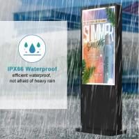 China 55 65 75 86 Inch Outdoor Digital Signage Interactive LCD Totem Display Kiosk Floor Standing Touch Screen for sale