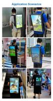 China CHXS 21.5 Inch Portable Android LCD Billboard Backpack Indoor Outdoor Advertising Bag 1920x1080 for sale