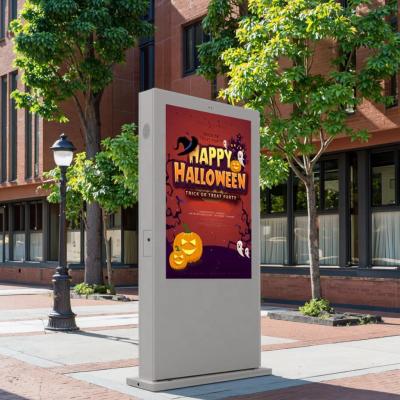 China CH Outdoor Smart Solar LCD Display 55 65 75 Inch IP65 Waterproof 4K Advertising Kiosk for sale