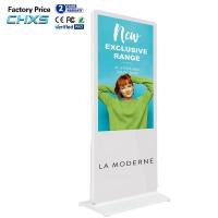 China CH Floor Standing LCD Digital Signage 4K 55 Inch Vertical Poster Advertising Touch Smart Interactive Display Screen for sale