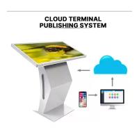China 55 Inch LCD Touch Screen Advertising Kiosk Interactive Information Display for Shopping Malls 1920x1080 for sale