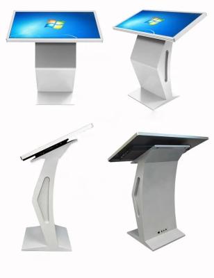 China Interactive Floor Stand Kiosk 43 Inch Multi Touch Screen LCD Display Advertising for Hotel Bank Shopping Mall for sale