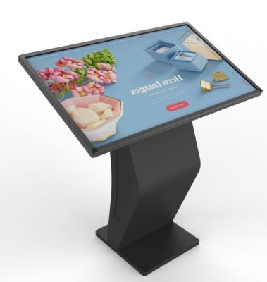China 55 Inch 20 Point Touch Screen Self Service Kiosk 4K LCD Facial Recognition for Hotel for sale