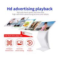 China 55 Inch 20 Point Touch Screen Self Service Kiosk 4K LCD Facial Recognition for Hotel for sale