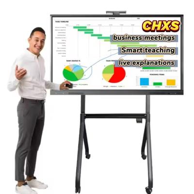 China CHXS 55-110 Inch Indoor Full HD Android Wall Mounted Digital Sign Advertising Display Screen for sale