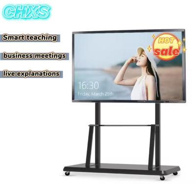 China CHXS 55 75 Inch 4K LCD Interactive Whiteboard Panel Business Intelligent TV Board for sale