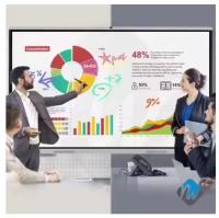China Dual System Flat Panel Display Meeting Conference Screen Lcd Electronic Digital Smart Finger Multi Touch Interactive Whiteboard for sale