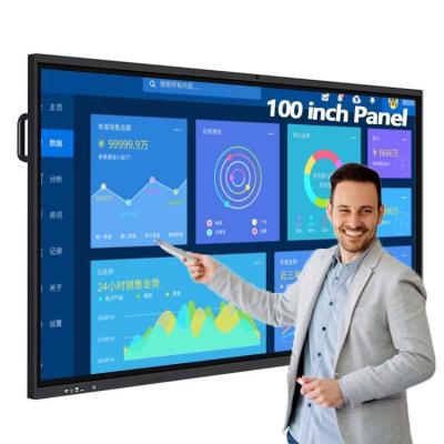 China 100-Inch Smart LCD Display with Multi-Touch Digital Interactive Whiteboard for Meeting Room Classroom Smart Boards for sale