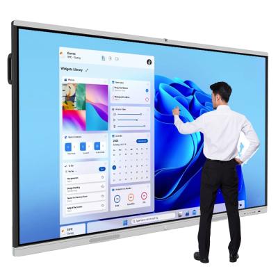China CH 4K Zero Bonding 75 Inch Interactive Smart Whiteboard with Infrared and Customizable Size for Teaching and Touch Screen for sale