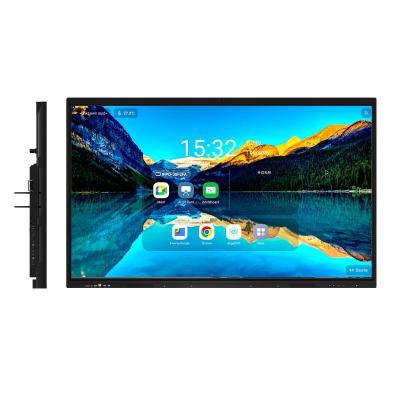 China CH 75-inch 20-Point Interactive Whiteboard LCD 4K Smart Board with Android Windows for School Classroom Use for sale