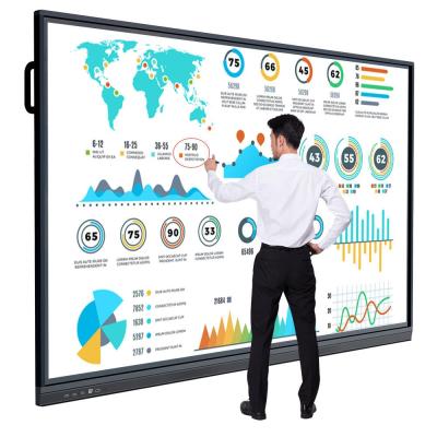 China 86 Inch Dual OS Smart Board Interactive Whiteboard Touch Screen for School Education for sale