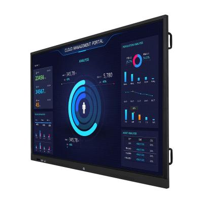 China Factory Direct 32 Inch LCD 20 Point IR Touch 4K Interactive Whiteboard Android Windows OS for School Meeting for sale