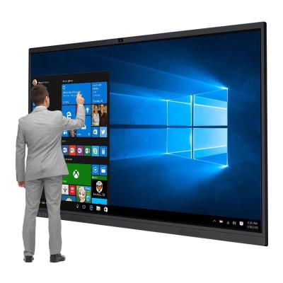 China CH Smart White Interactive Board Panel 55/65/75/86/98 Inch 4K 20-Point Touch Screen LED Display Flat Digital Whiteboard for sale