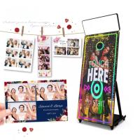 China CHXS 32 43 Inch Mirror Photo Booth with Free Printer Accessories Touch Screen Instant Print for sale