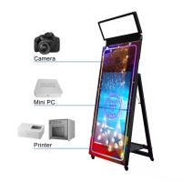 China CHXS 32 43 Inch Mirror Photo Booth with Free Printer Accessories Touch Screen Instant Print for sale