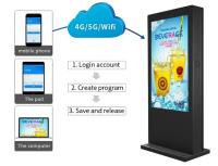 China High Brightness IP65 Waterproof 43 49 55 Inch Android 11 Capacitive Advertising Totem for Retail Store Outdoor LCD Display for sale